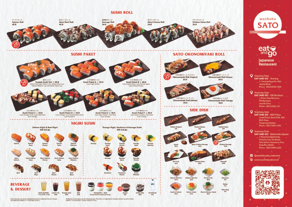 Washoku Sato Indonesia – Washoku Sato | Japan Origin Since 1958